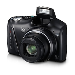 Canon PowerShot SX150 IS 14.1 MP Digital Camera with 12x Wide-Angle Optical Image Stabilized Zoom with 3.0-Inch LCD (Black) (OLD MODEL)