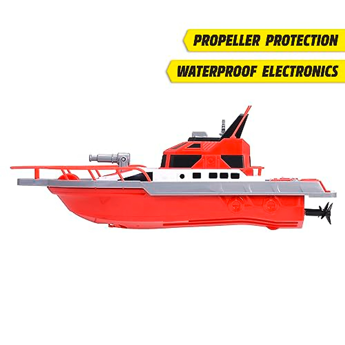 DICKIE TOYS - 15" RC Rescue Boat with Working Water Pump