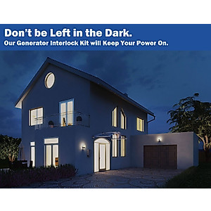 Generator Interlock Kit Compatible with Square D QO or Homeline 150 or 200 amp Panels. 1 3/8 inches Spacing Between Main and Generator Breaker