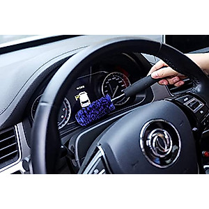 Car Wheel Brush Wash Kit - Soft Wool Tire Brush Ultimate Car Detailing Brushes Multifunctional Tire & Wheel Tools Cleaning Brush 3 Pack