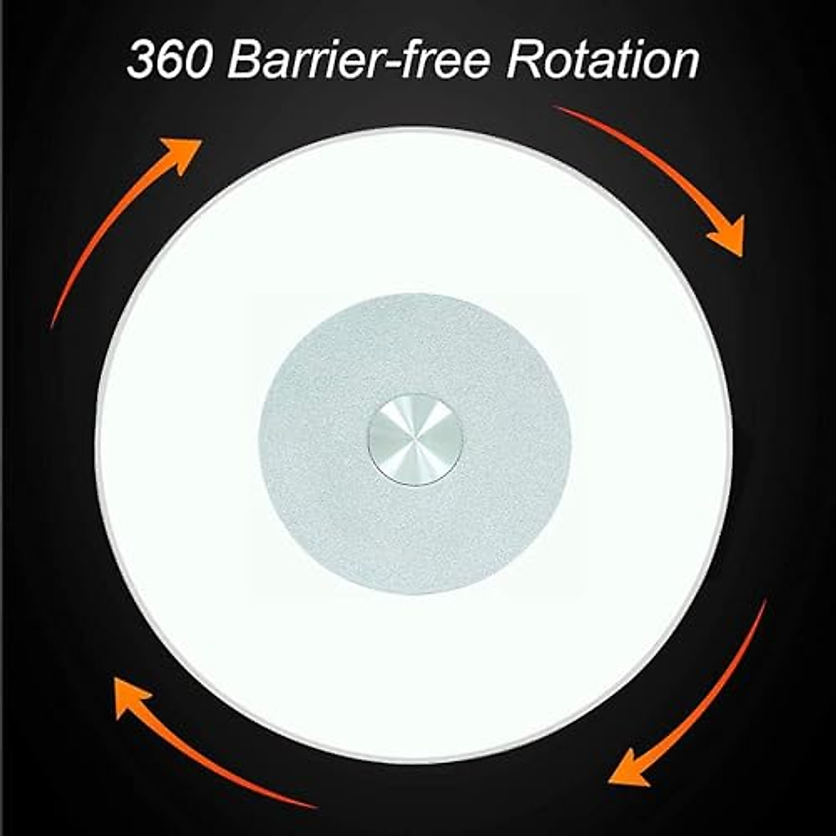 Round Swivel Tray Turntable, Clear Round Tempered Glass Rotating Lazy Susan for Dinner Table, for Hotel Kitchen Tabletop Service Plate, Decorative Glass Furniture ( Color : Clear , Size : 110cm (43inc