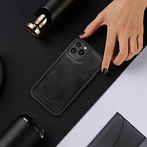 FYY Designed for iPhone 13 Pro 5G Case, [Support Magsafe Charging] 2-in-1 Magnetic Detachable Wallet Phone Case with Card Holder Protective Cover for iPhone 13 Pro 5G 6.1" Black