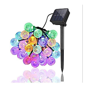 Solar String Lights Solar Fairy Lights Outdoor Waterproof, 50LED Solar Garden Lights, 8 Mode 7M/24Ft Indoor/Outdoor Solar String Lights for Garden Patio Yard Home Christmas Parties Wedding(Multi-Colou