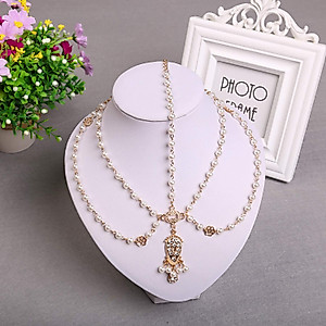 Golden Headband Princess Hair Chain For Little Girls Birthday,Wedding Party Dress Up(Style1)