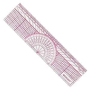 Westcott 6" Engineers’ Protractor Ruler (W-8)