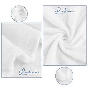 Yamco Elephant Throw Blanket - Christian Gifts for Kids - Religious for Christian Friends 50" x 40" Blankets - Bible Verse Church Catholic Gift - Baby Shower First Communion Ideas - Confirmation Gifts