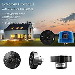 CHISWEAR Twist Lock Photocell for LED Barn Light, Area Light, Street Light, Parking Lot Lights and Dusk to Dawn Light Auto On Off Photocell Switch-3PC