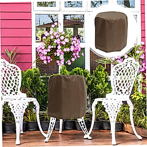 CAXUSD Furniture Dust Cover Furniture Protective Cover Tea Table Cover Patio Chair Covers for Outdoor Furniture Garden Furniture Cover 190 Silver Coated Polyester Taffeta Coffee