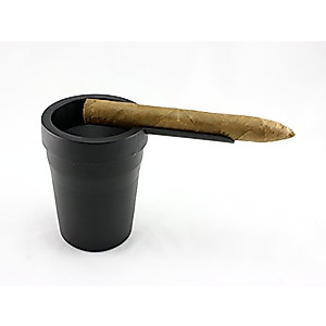 Skyway Car Ashtray Cigar Ashtray For Cup Holder Ashtray For Car Cigars Portable Automotive Golf Carts RV Boat Ash Tray Cupholder - Black