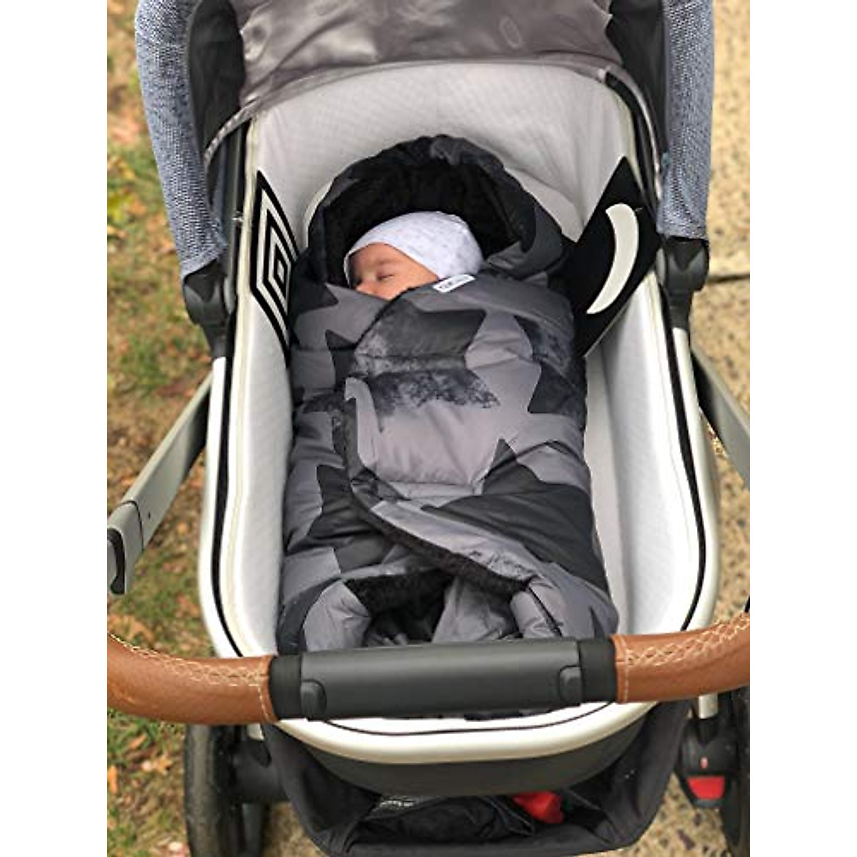 7AM Baby Car Seat Blanket - Multifunctional Car Seat Cover for Baby Boy & Girl, Winter Stroller & Car Seat Swaddle Blankets for Babies, Micro-Fleece & Plush Lined Warm Carseat Cover | Nido (6-18M)