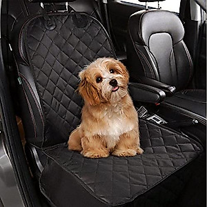 AsFrost Dog Seat Cover Cars Trucks SUVs, Thick 600D Heavy Duty Pets Car Seat Cover, Waterproof & Wear-Resistant Durable Nonslip Backing & Hammock Convertible