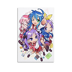 Anime Lucky Star Poster Decorative Painting Canvas Wall Posters And Art Picture Print Modern Family Bedroom Decor Posters 12x18inch(30x45cm)