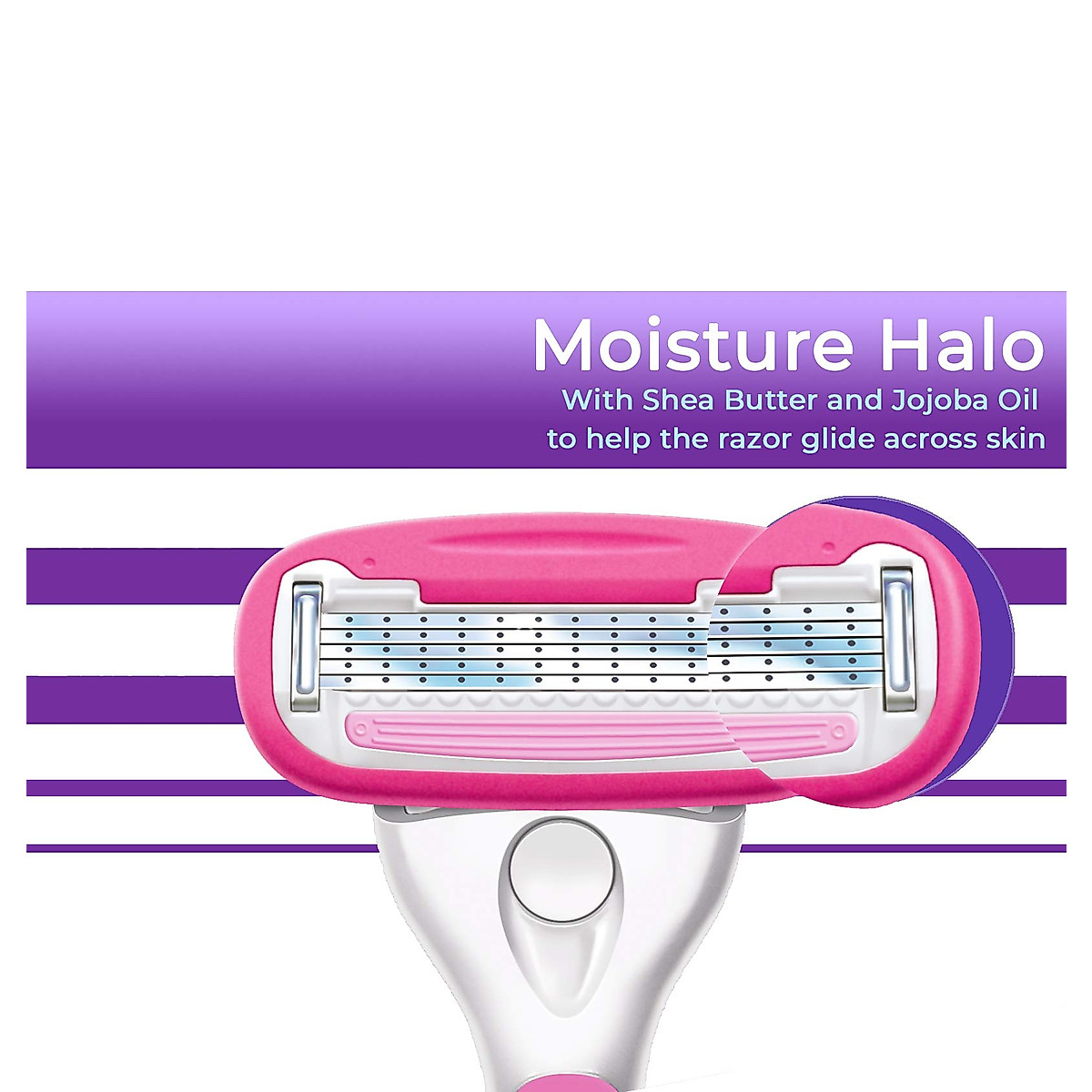 Personna Women's 5 Blade Razor Bulk Pack of 24 Replacement Cartridges Only For Personna Razors - Handle Not Included With This Pack