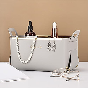 MRBJC Premium Nordic Style Leather Storage Box,Secure Fastening-Suitable for Accessories, Paperwork, Magazines, Keepsakes, Toys-Great for Anywhere The Home Royal Blue 24.5x14.5x13cm