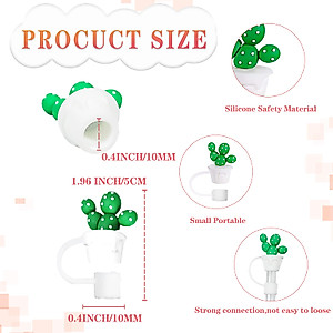 4Pcs Straw Cover for Stanley Cup&Simple Modern 40 oz Trek Tumbler,Mix Straw Tip Covers, Dust-Proof Straw Cap Toppers, Reusable Silicone Soft Protector Cover for 0.4 inch/10mm Straws