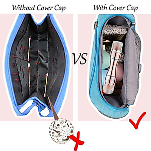 Bling Toman 4 in 1 Makeup Brush, Eyeshadow Eye Lip Face Concealing Blush Foundation Brush All in One Retractable Travel Size Makeup Brush Set (rose gold brush)