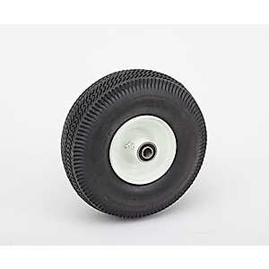 Lapp Wheels 4.10/3.50-4 Heavy Duty Pneumatic Tire Wagon/Hand Truck/Dolly cart/Mower Replacement,2 Pack