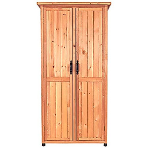 Leisure Season VSS3005-W Vertical Storage-Sheds, Medium Brown