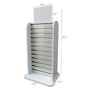 FixtureDisplays® White Slatwall Display Countertop Rack POP POS Retail Stand 11561