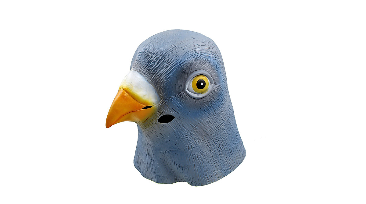 CreepyParty Pigeon Mask - Hilarious Halloween Costume
