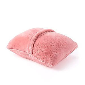 Mellowdy Shawl Blanket Pillow 2-in-1 for Office, Work from Home (Blossom Pink, 40x60) - Wearable Adult Swaddle Snuggle Coat Poncho, Airplane Travel Blanket Set, Fleece Shoulder Wrap for Men and Women