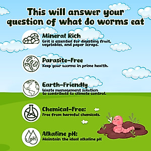 WWJD Worms Food for Worms - Mineral-Rich Worm Food, Boosts Composting Efficiency, Promotes Healthy Worms - Nutrient Blend Earthworm Chow for Nightcrawlers & Red Wigglers, 3 Pound