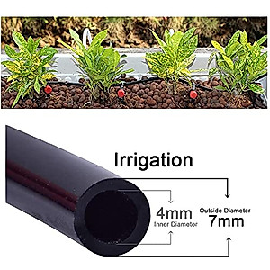 La Farah Universal 1/4" Barbed Coupling Fittings 100 -Pack, Fit of 1/4" Drip Tubing, Drip Irrigation Accessories Barbed Couplers,Black