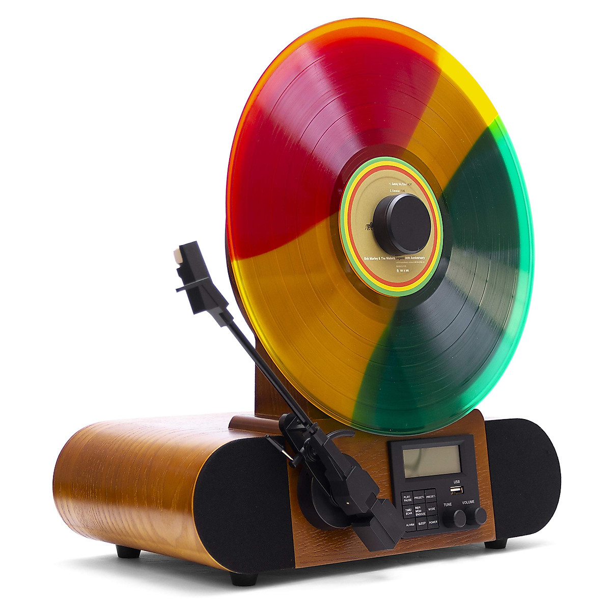 Fuse Vert Vertical Vinyl Record Player with Bluetooth & FM Radio