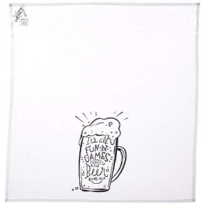 Primitives by Kathy Cotton Kitchen Towel, Until The Beer Runs Out