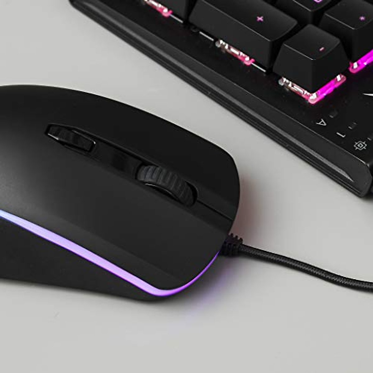 HyperX Pulsefire Surge - RGB Wired Optical Gaming Mouse, Pixart 3389 Sensor up to 16000 DPI, Ergonomic, 6 Programmable Buttons, Compatible with Windows 10/8.1/8/7 - Black