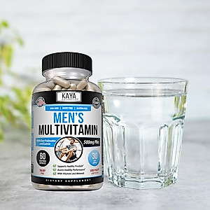 Kaya Naturals Multivitamin for Men - Men's Prostate Multivitamin - Multi Mineral Daily Supplement - Pills for Men - Supports Healthy Prostate - Vitaminas para Hombres - 60 Veggie Capsules