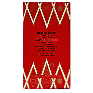 CYOIDAI XPIWHTOW Krasnaya Moskva Red Moscow Perfume Water Glass Bottled by Novaya Zarya US Imported Seller Novya Zarya - Screw Cap - 100ml - 3.38 fl oz - Best Gift for Her