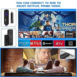 Projector with WiFi, 2023 Upgrade 8500L [100" Projector Screen Included] Projector for Outdoor Movies, Supports 1080P Synchronize Smartphone Screen by WiFi/USB Cable for Home Entertainment