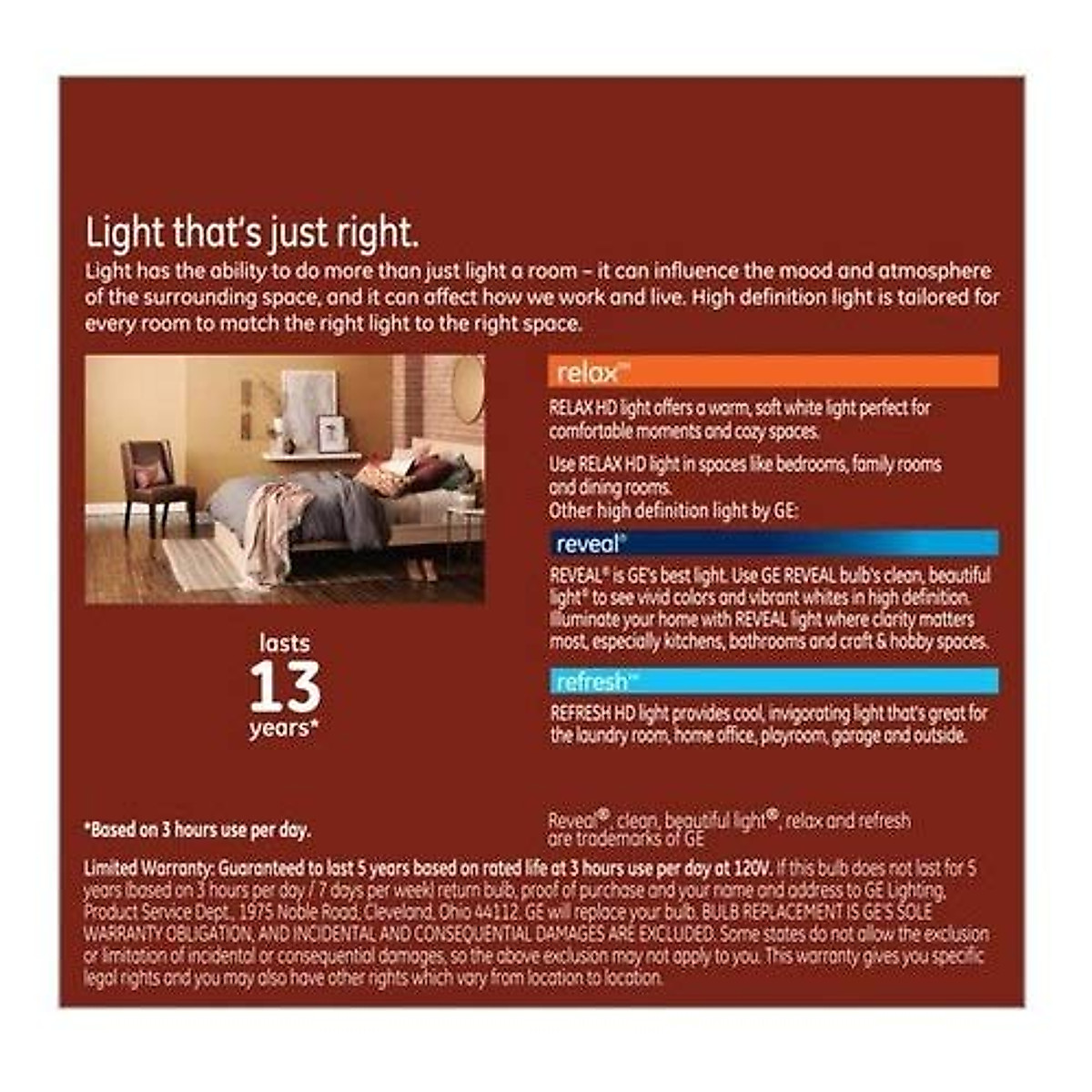 GE Relax 75-Watt EQ A19 Soft White Dimmable LED Light Bulb (2-Pack)