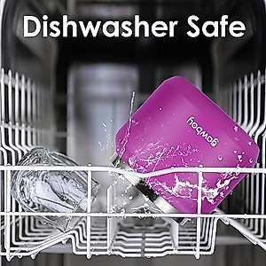 Insulated Food Jar,24 OZ Leakproof Soup Thermos for Adults with 2 Detachable Handles,Stainless Steel Wide Mouth Vacuum Thermal Insulated Food Container for Hot & Cold Food with Portable Lid(Rose Pink)