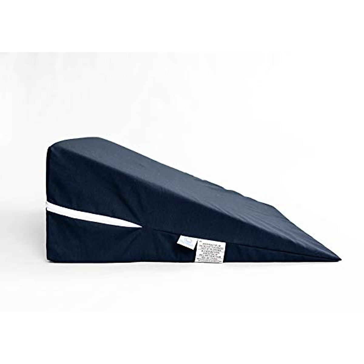 Hermell Products Foam Slant with Blue Polycotton Zippered Cover, 10-Inch