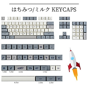 Guffercty kred XDA Profile Keycaps 137 PBT Key Retro Cap Cover Set Dye Sublimation for Cherry Mx Switch Mechanical Keyboard (XDA/Enlightenment)