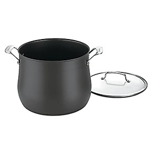 Cuisinart 12-Quart Stockpot, Hard Anodized Contour Stainless Steel w/Cover, 6466-26