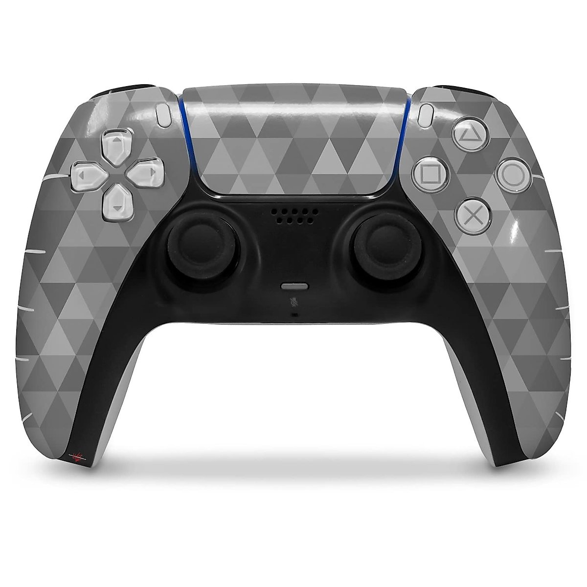 WraptorSkinz Skin Wrap compatible with Sony PS5 DualSense Controller Triangle Mosaic Gray (CONTROLLER NOT INCLUDED)