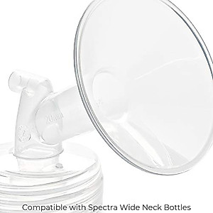 Spectra - Wide Neck Baby Bottles and Breast Flange Replacement (Small 20mm) Bundle