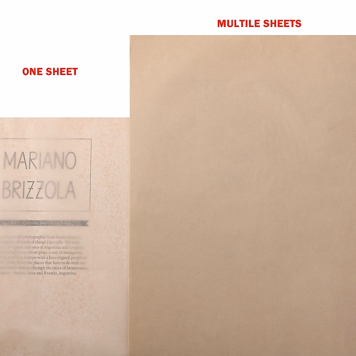 Packanewly Bulk Gift Wrapping Tissue Paper, 100 Sheets Kraftt Brown, 15 x 20 Inch Gift Wrap Paper for Art Craft Festival Birthday Party Floral Pompom