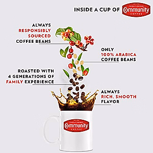 Community Coffee Signature Blend Instant Coffee, Dark Roast, 7 oz Jar (Pack of 4)