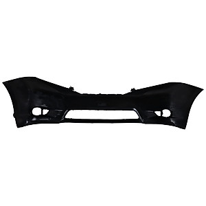 Evan Fischer Front Bumper Cover Compatible with 2011-2017 Toyota Sienna Base, L, LE and XLE Models Primed TO1000369
