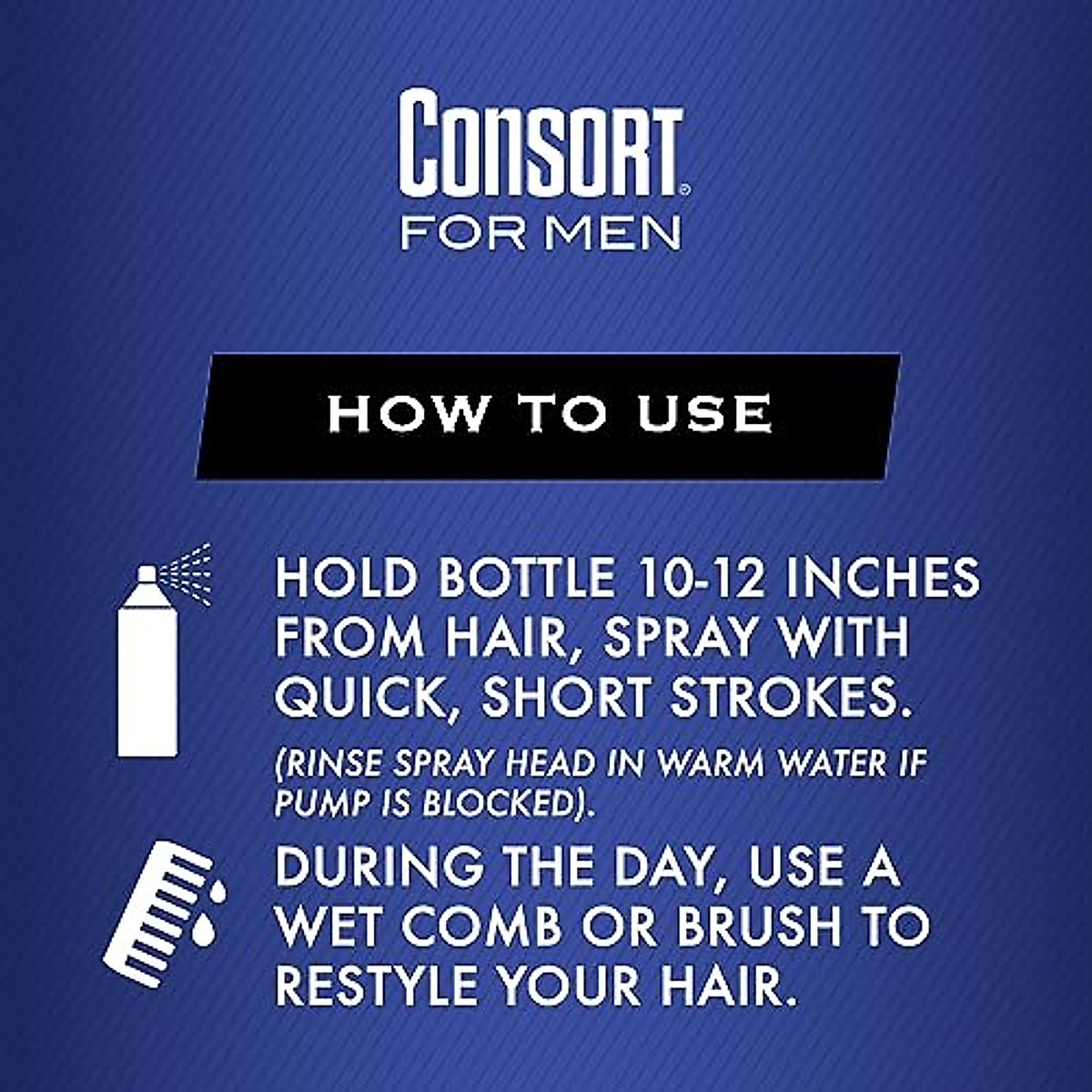 Consort Extra Hold Non-Aero Hair Spray Pump, Unscented, 8 Ounce