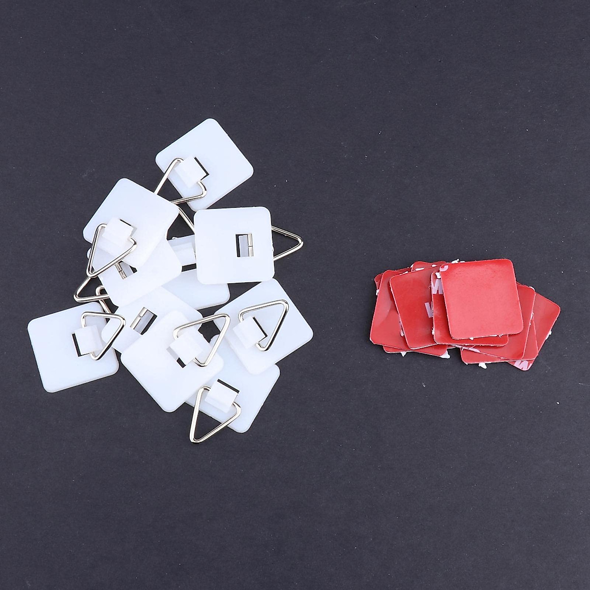 Gazechimp 10 Pieces Invisible Plate Hanger Vertical Plate Holders for Plate Pictures Wall Supplies, 1 Inch