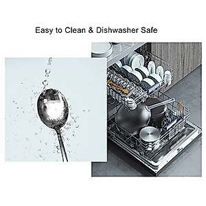 Serving Spoons Set（2023 New）Stainless Steel Serving Utensils Include Serving Spoon Slotted Spoon Serving Forks for Buffet, Parties, Catering and More (Silver)