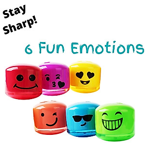 Mr. Pen- Pencil Sharpener, Smiley Sharpener 6 Pack, Pencil Sharpener Kids, Pencil Sharpener for Colored Pencils, Sharpener, Pencil Sharpeners, Pencil Sharpener Manual, Colored Pencil Sharpener