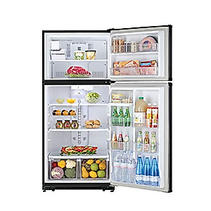 Kenmore 30" Top-Freezer Refrigerator with Ice Maker and 18 Cubic Ft. Total Capacity, Black