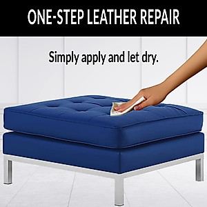 Leather Repair Color Restorer - White Ivory - Furniture, Car Seat, Couch, Vinyl, Bag & Shoes - 4 oz.