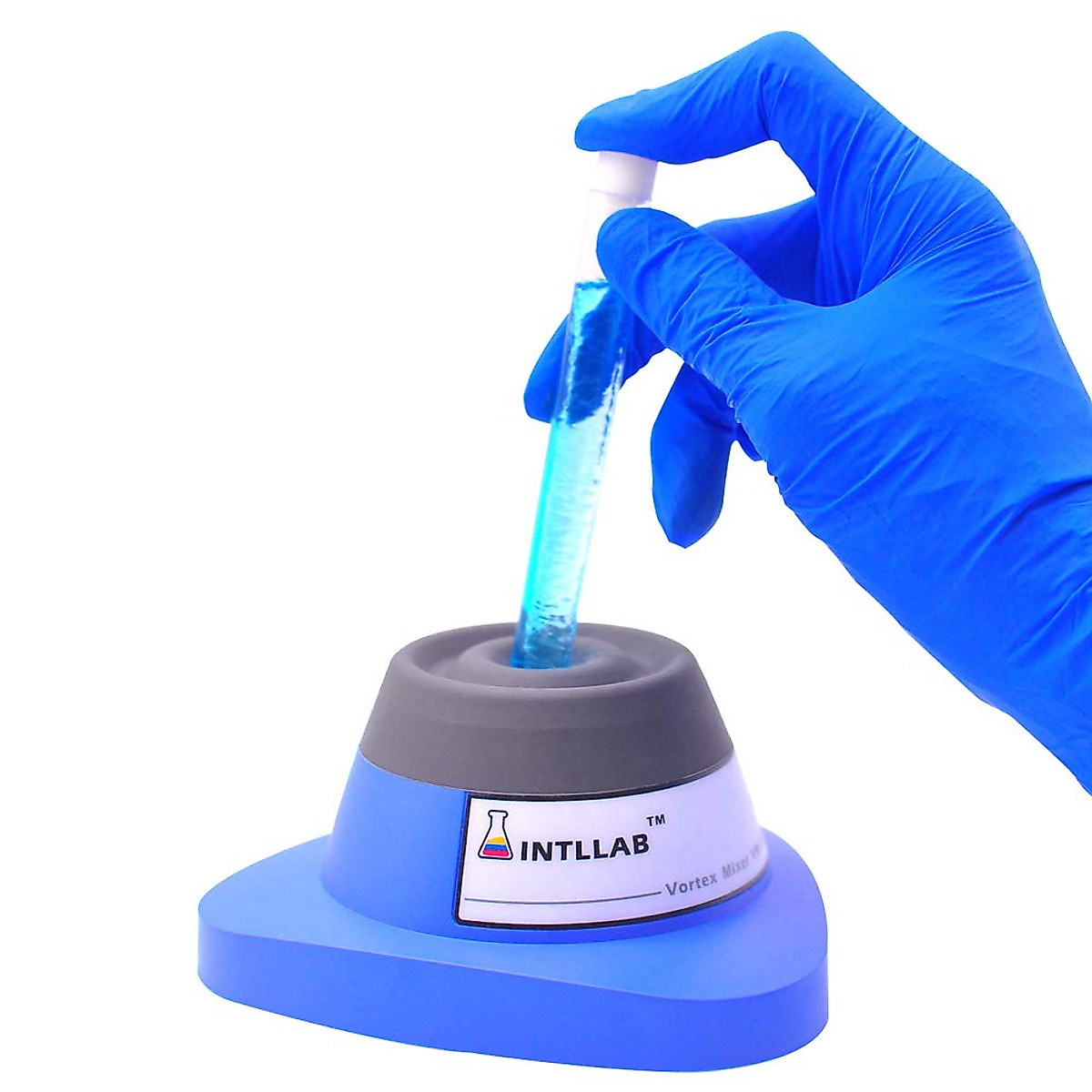 INTLLAB Lab Vortex Mixer, Touch Function Lab Vortexer, Tattoo Ink, Gel Polish, Eyelash Adhesives, Acylic Paints, Test Tubes and Centrifuge Tubes